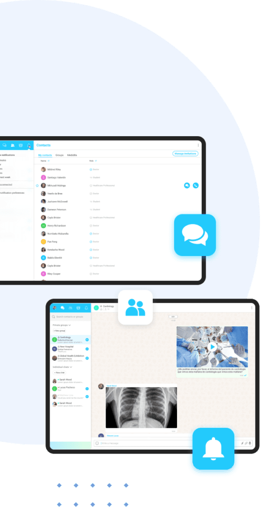 Social network application developing for healthcare - Case Studies