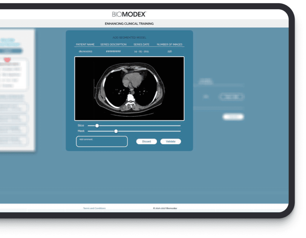 Software development converting medical imaging data into 3D models