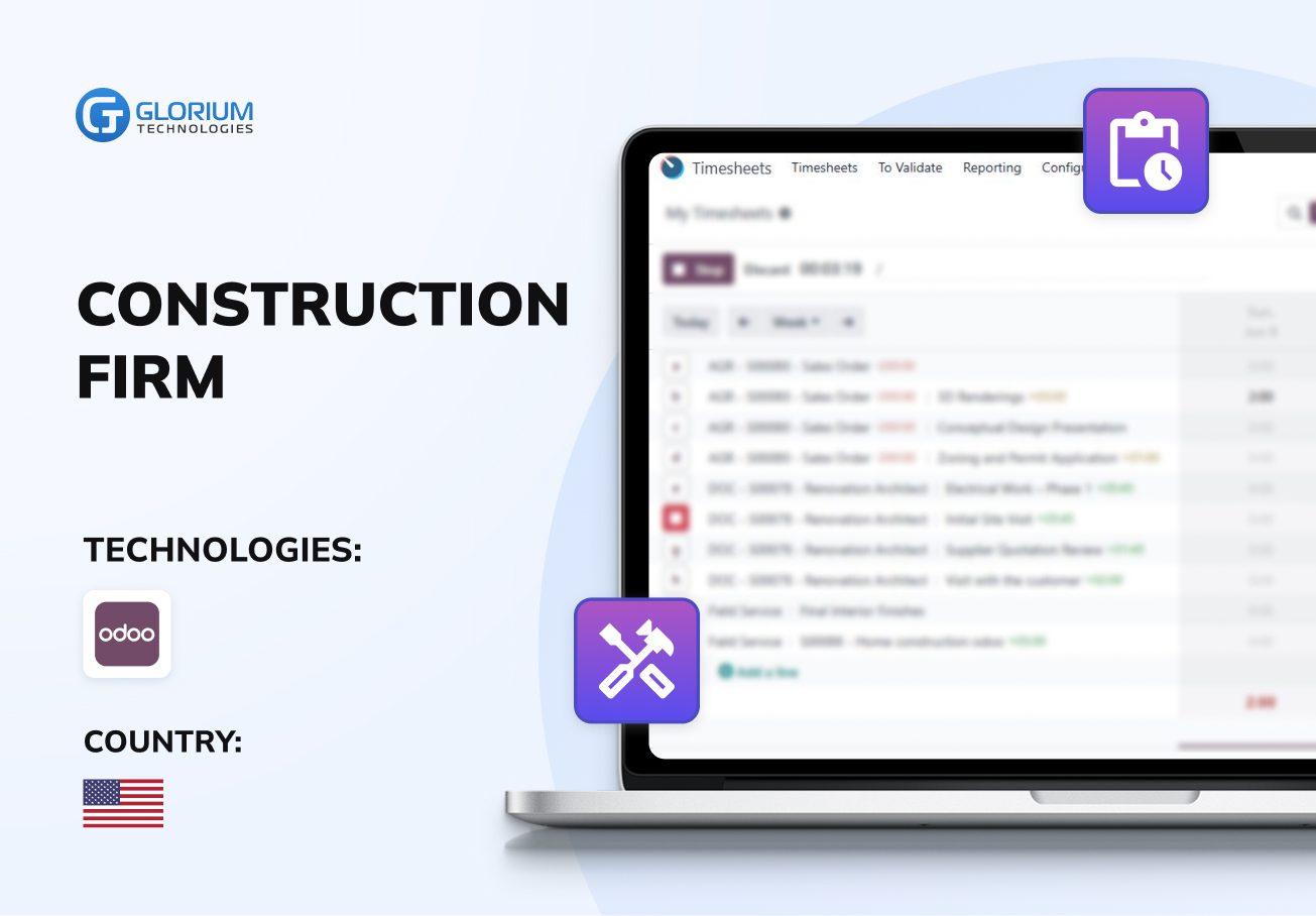 Odoo 18 Implementation for the Construction Project Management Company